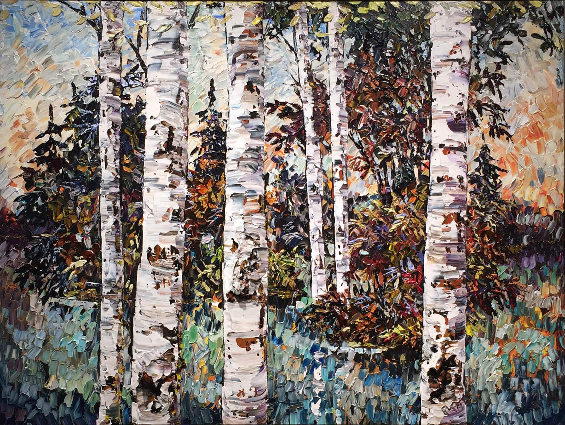 Maya Eventov original painting size 36"Hx48"W.