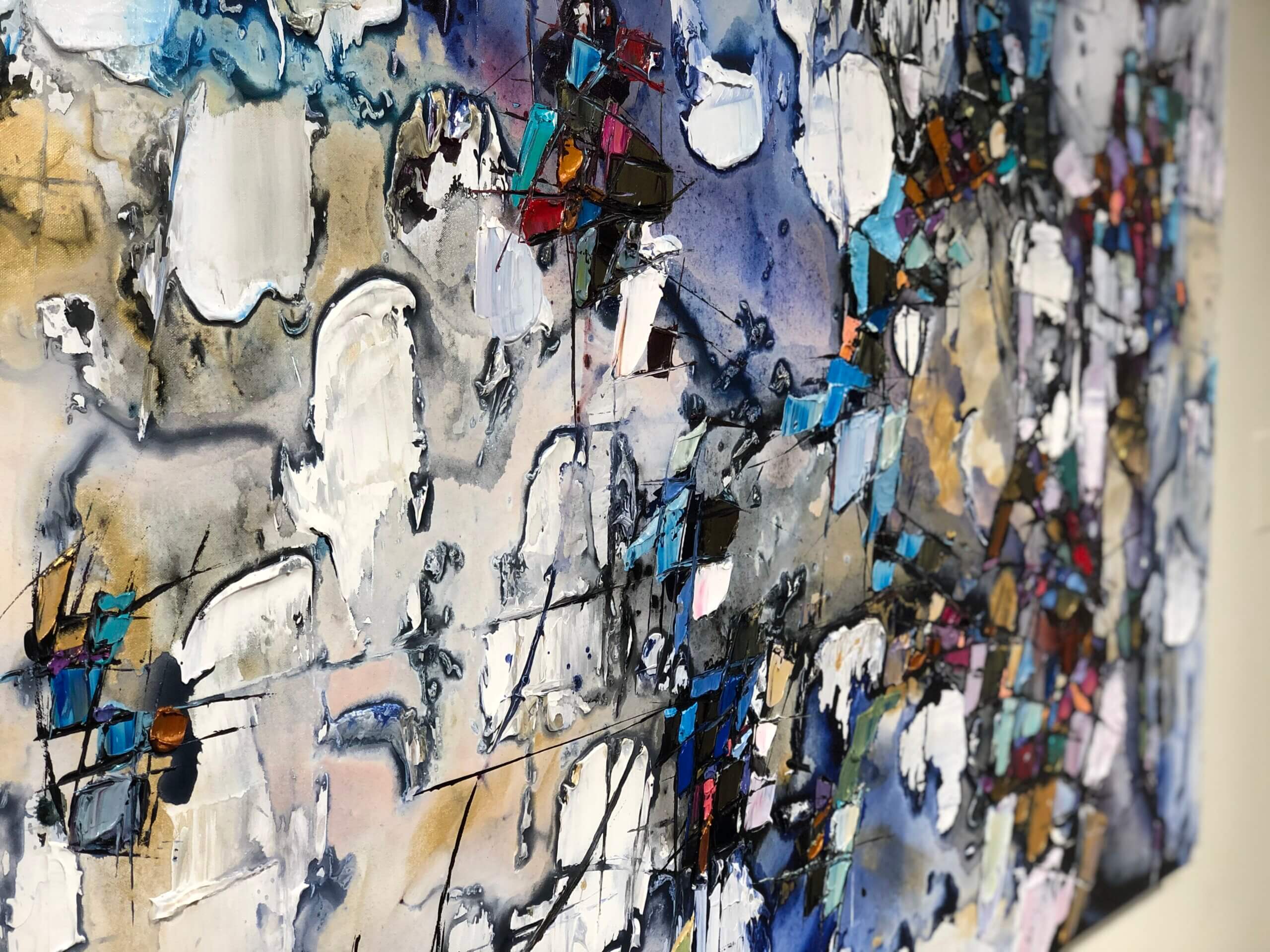 Maya Eventov Abstract 5 original painting size 40"Hx60"W.