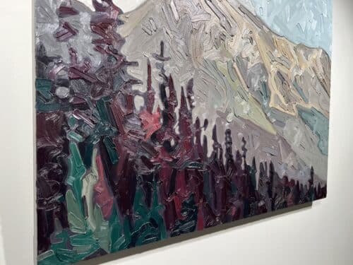 David Grieve Mountain View 2 original oil painting size 24"Hx30"W.