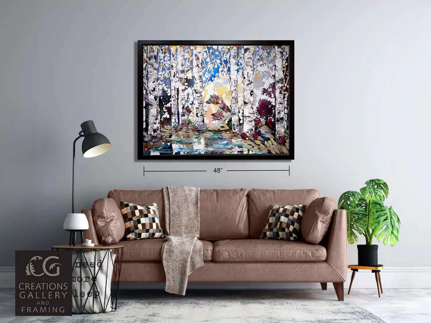 Maya Eventov Spectrum Birch original painting size 40"Hx30"W.