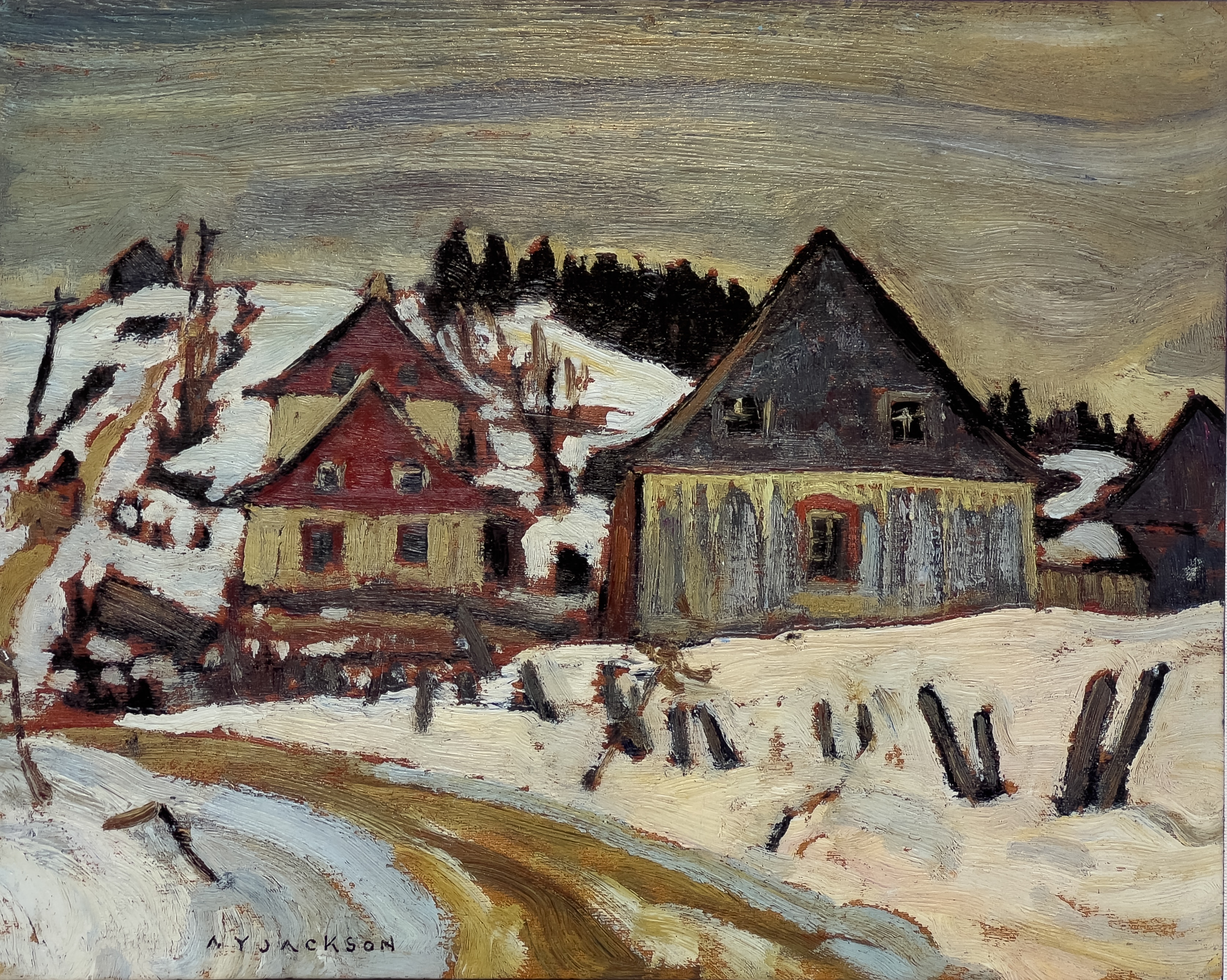 AY Jackson Winter Village Lower St Lawrence Icon Series - Creations Art ...