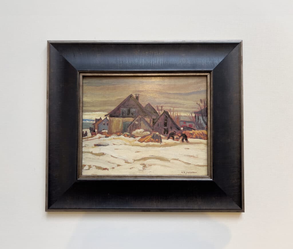 AY Jackson Winter Village St Lawrence Icon Series - Creations Art Gallery